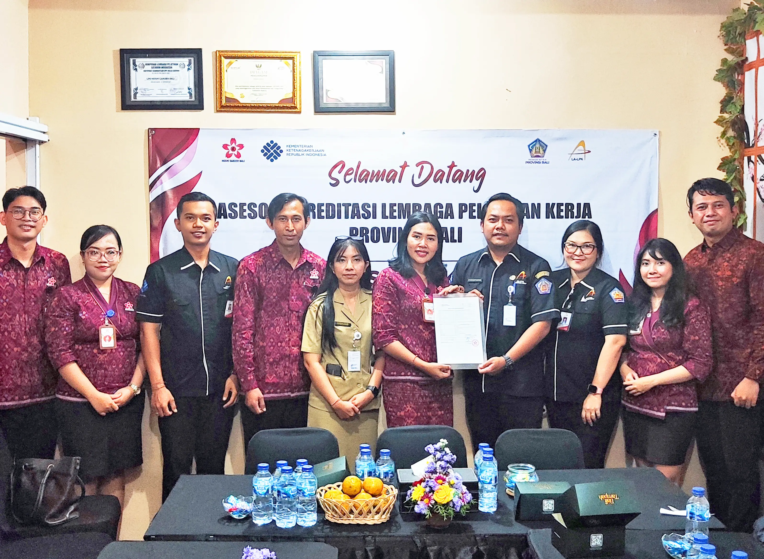 Pelaksanaan Visitasi Akreditasi di LPK Hoshi Gakuen Bali — LPK Hoshi ...